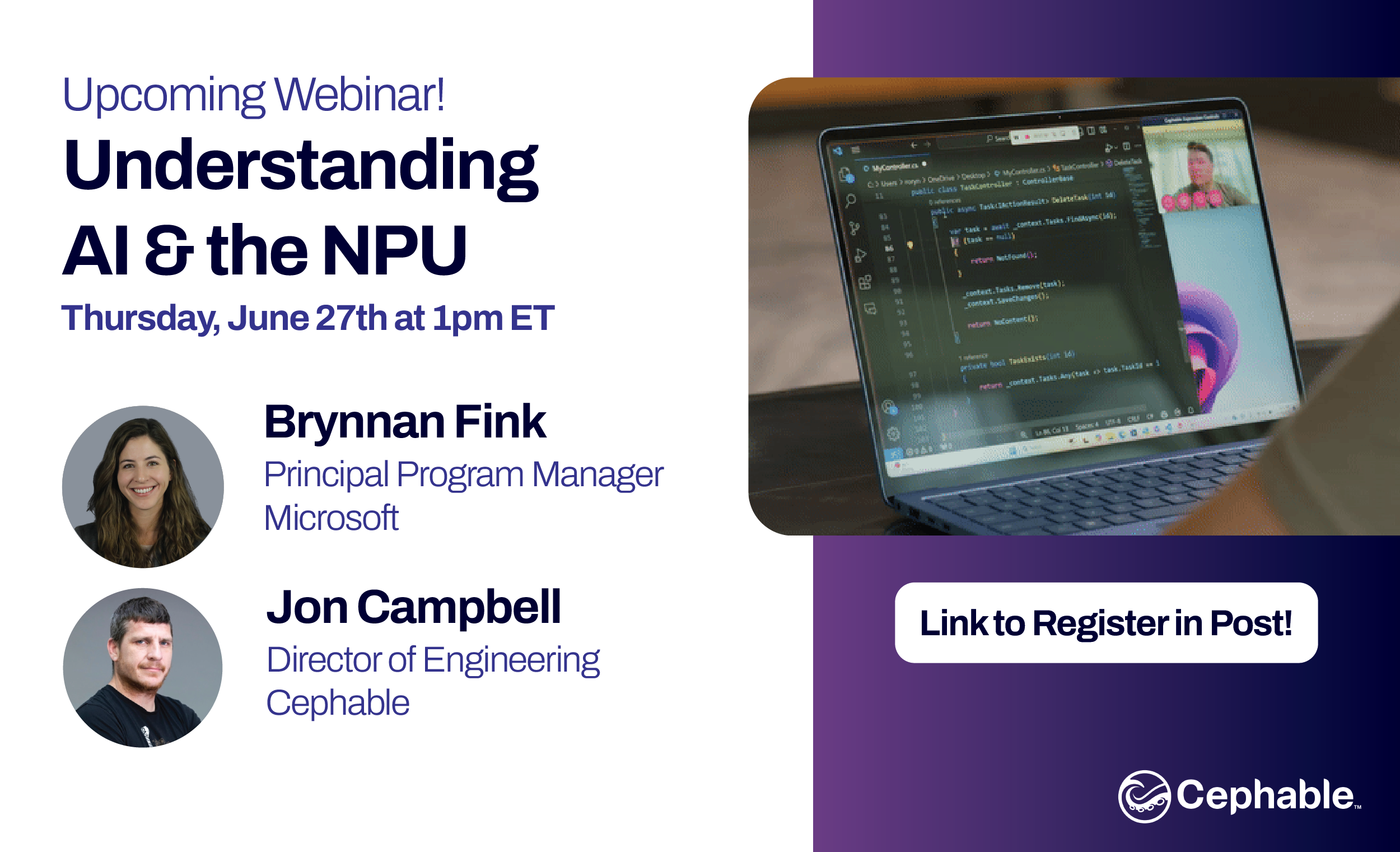 Webinar: NPUs, AI, and Accessibility with Microsoft & Cephable